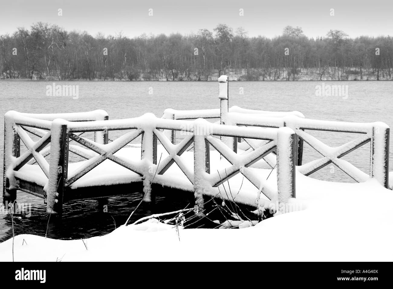 Covered jetty Black and White Stock Photos & Images - Alamy