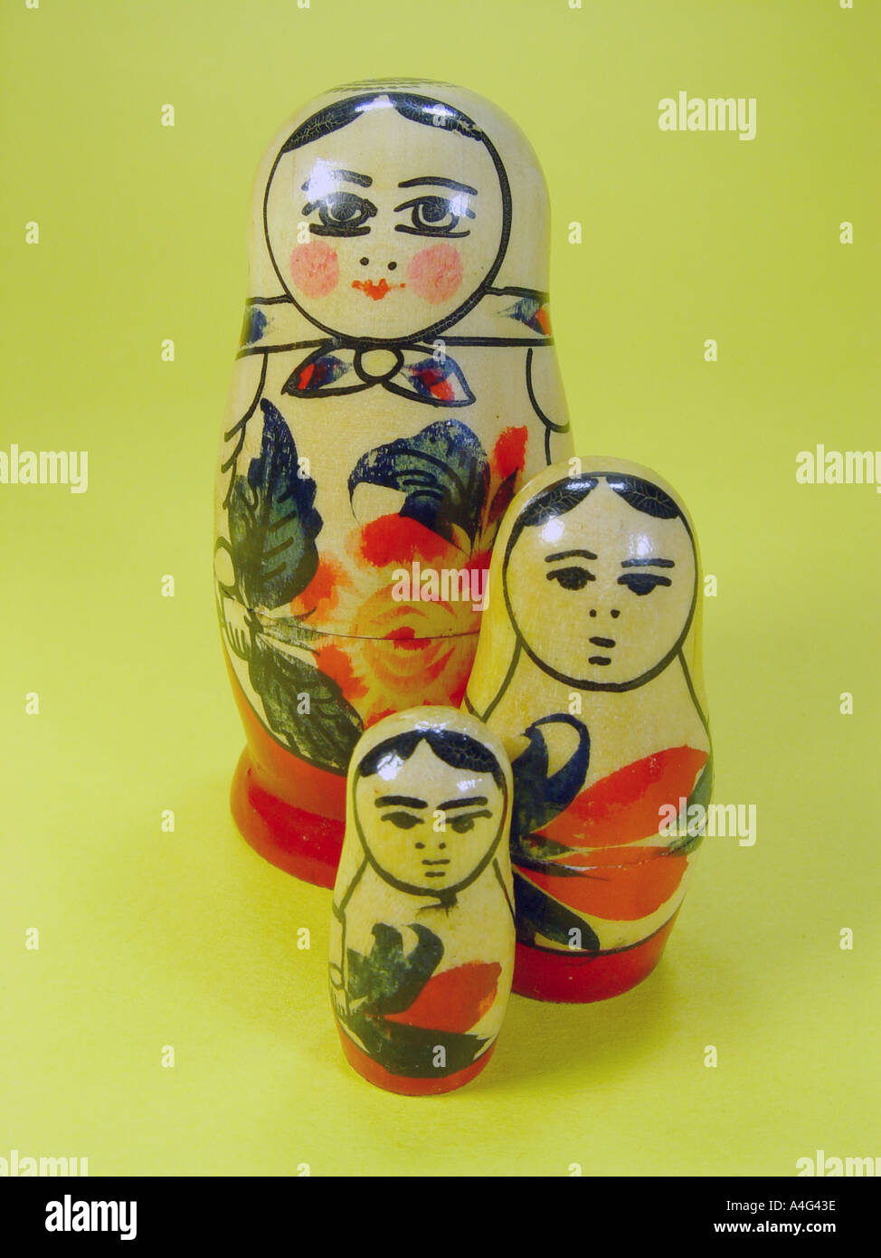 Babuschka traditional Russian wood doll Symbol for hierarchy enterprise ...