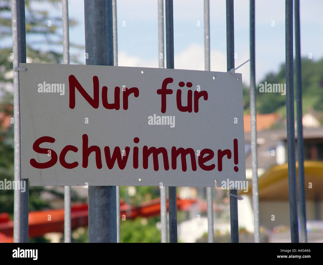 Swimming only sign hi-res stock photography and images - Alamy