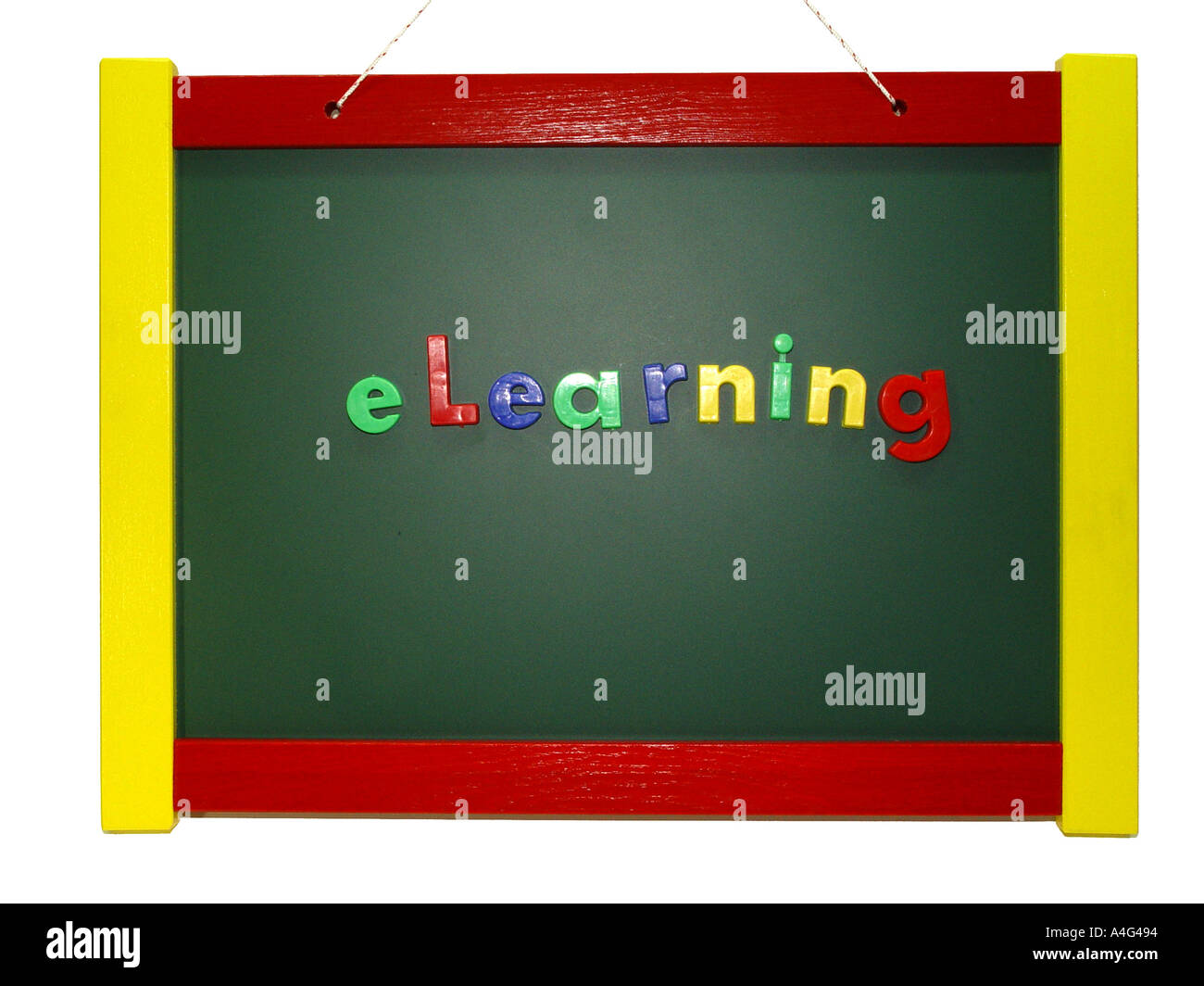 Board with the text eLearning Stock Photo - Alamy