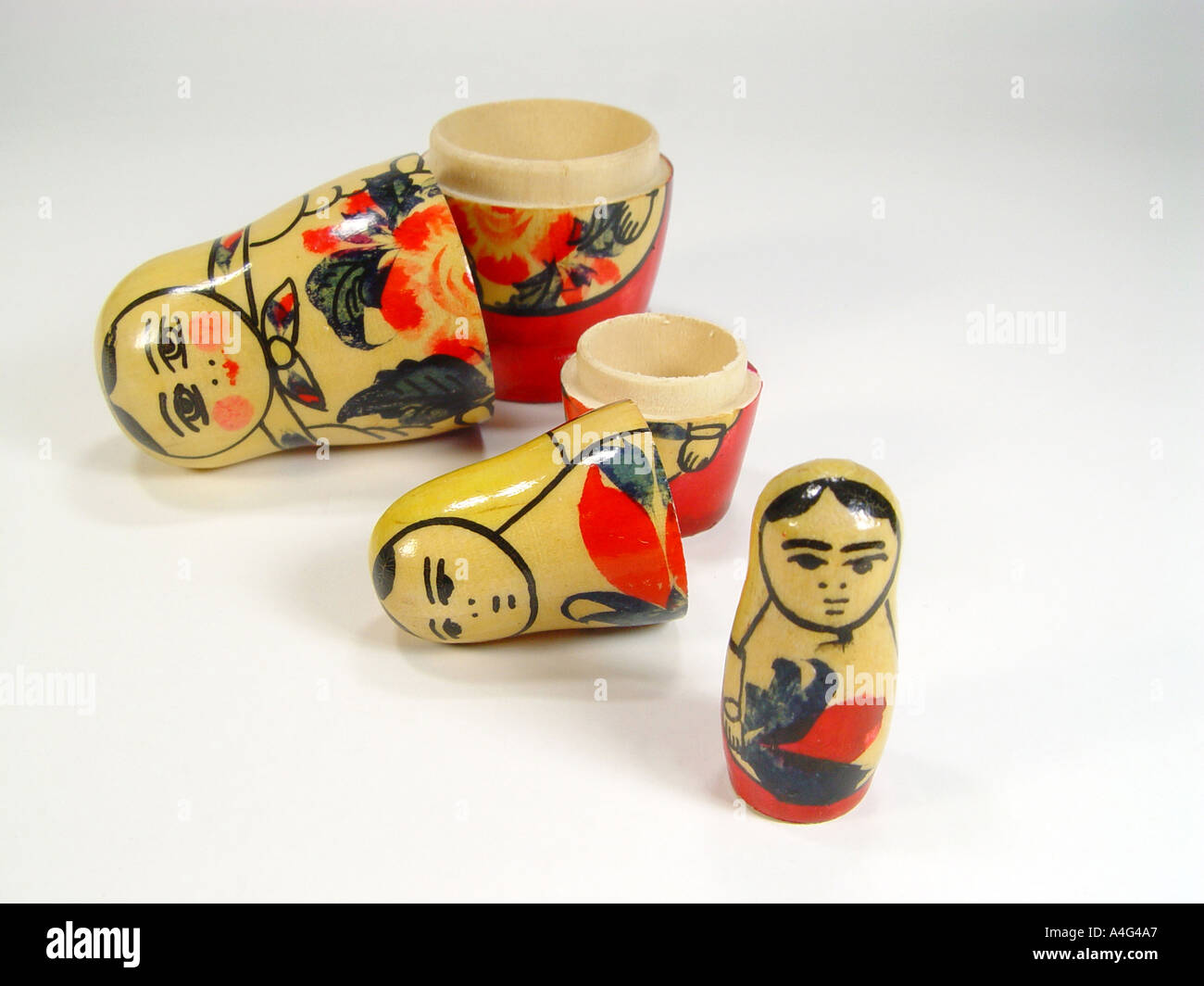 Babuschka traditional Russian wood doll Symbol for hierarchy enterprise ...