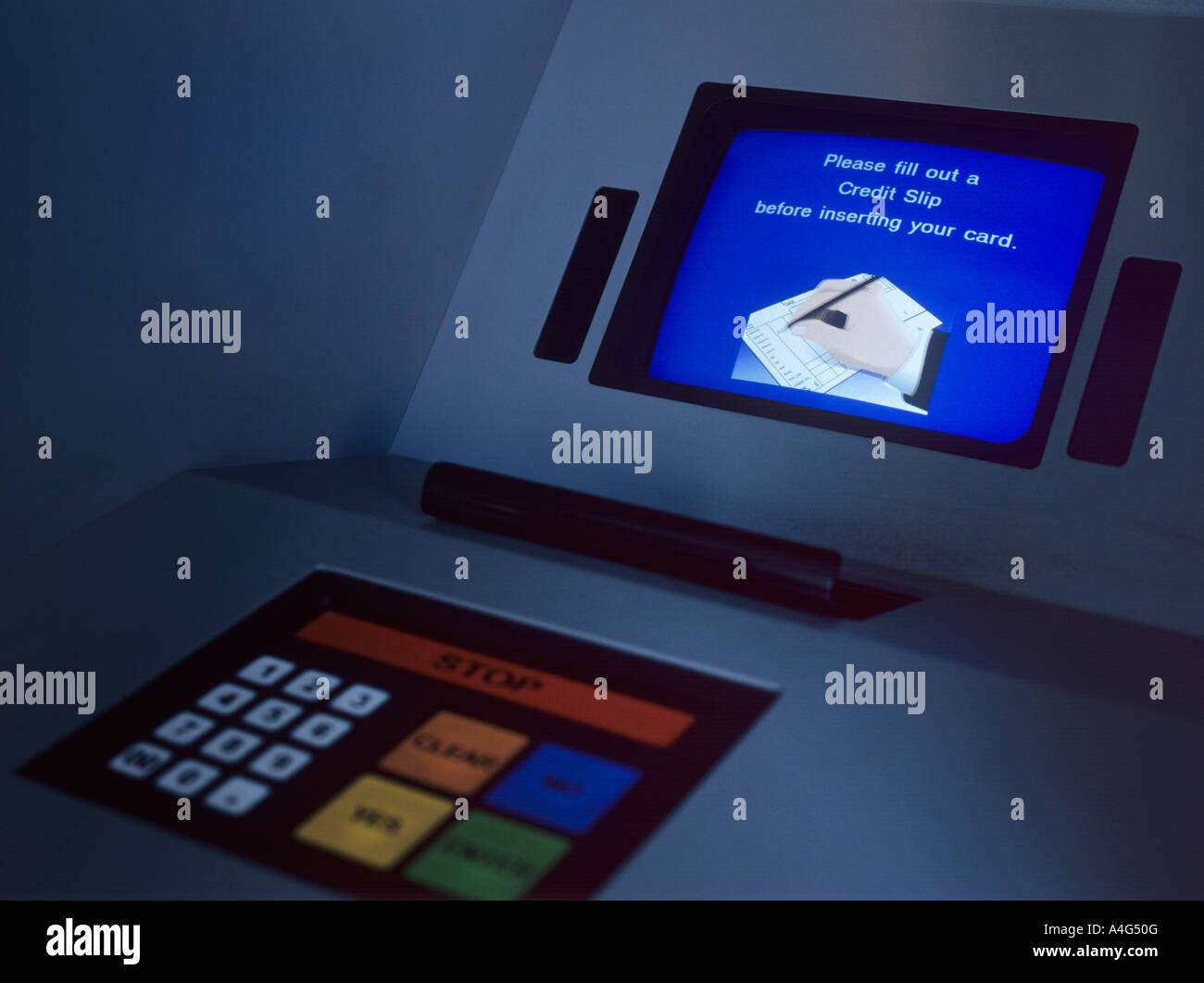 Late 1990's Automatic Bank Teller Machines Stock Photo - Alamy