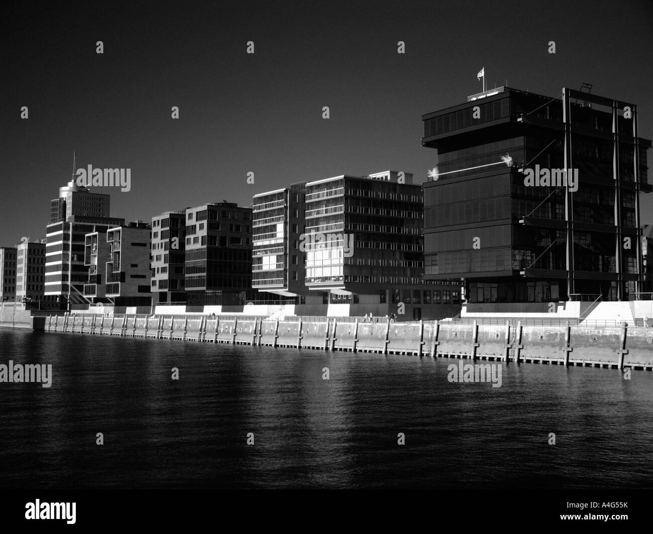 Modern buildings in the harbour of hamburg germany Stock Photo - Alamy