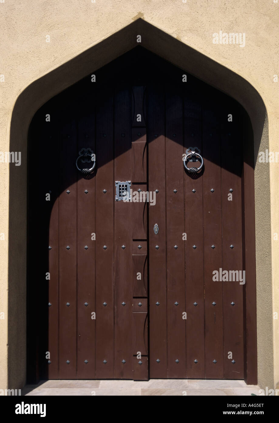 Closed Arabian Door Stock Photo - Alamy