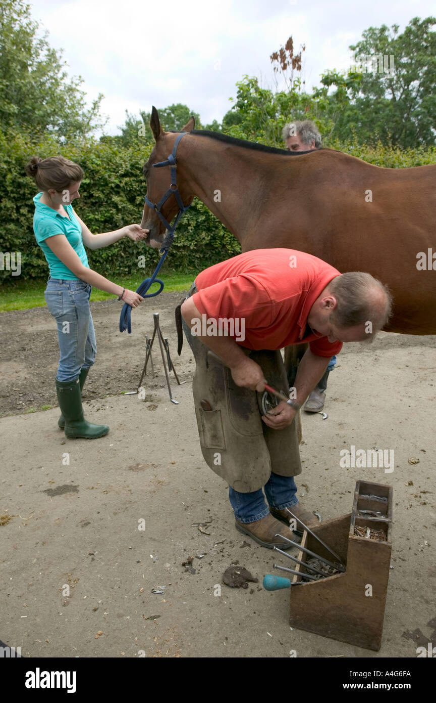 Farrier at work Stock Photo - Alamy