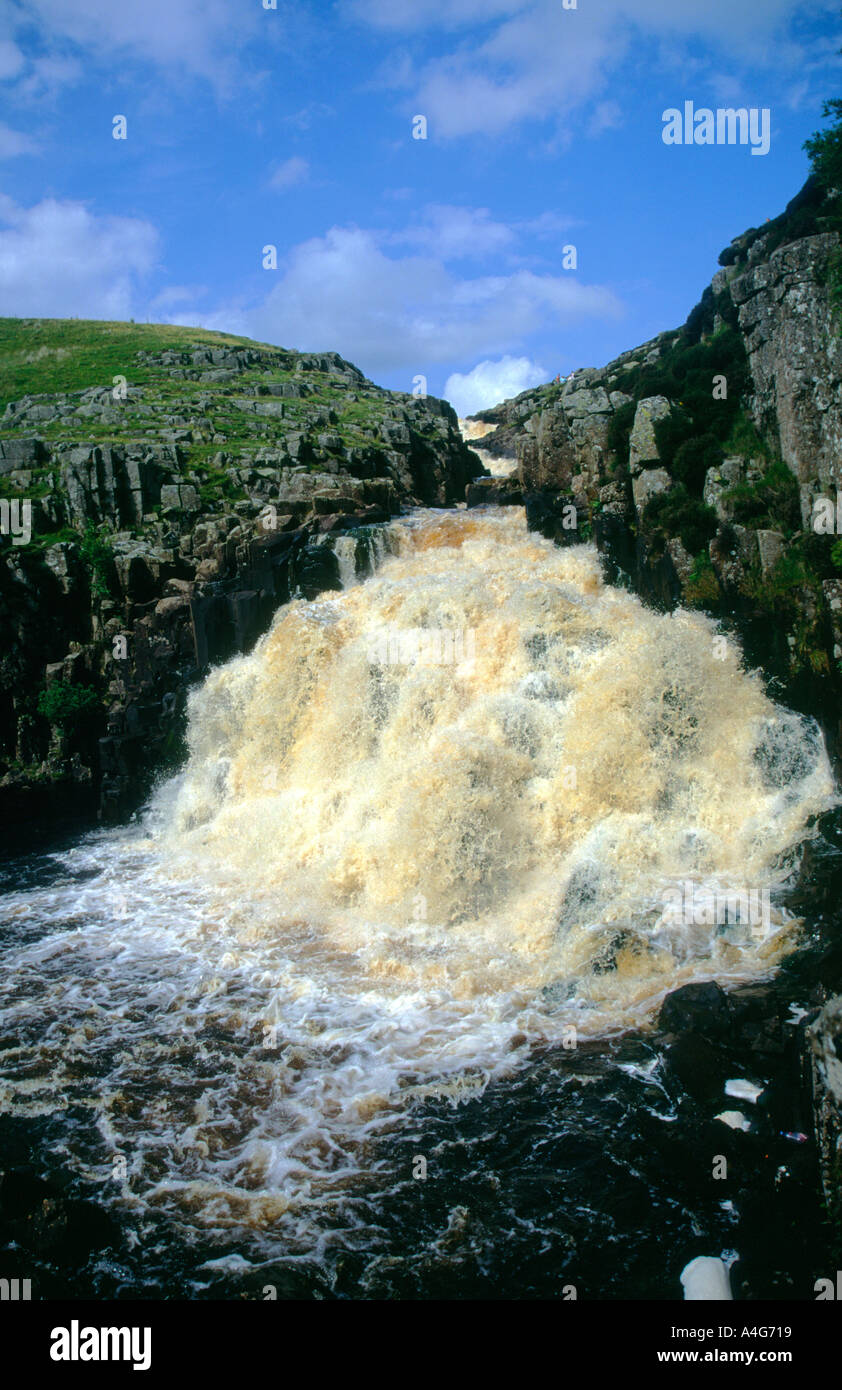 Cauldron Snout waterfall, northern Pennines, England Stock Photo - Alamy
