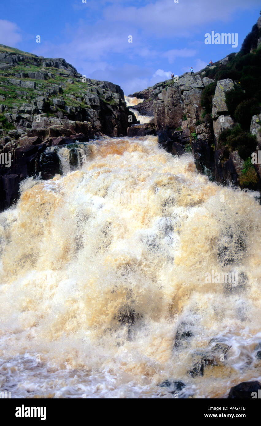 Cauldron Snout waterfall, northern Pennines, England Stock Photo - Alamy