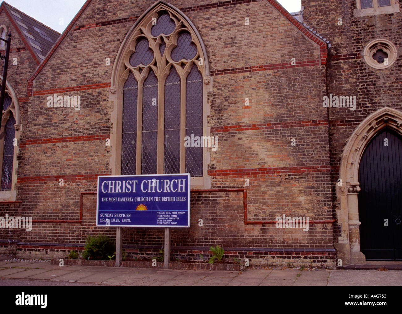 The most easterly church in England Lowestoft Suffolk England Stock ...