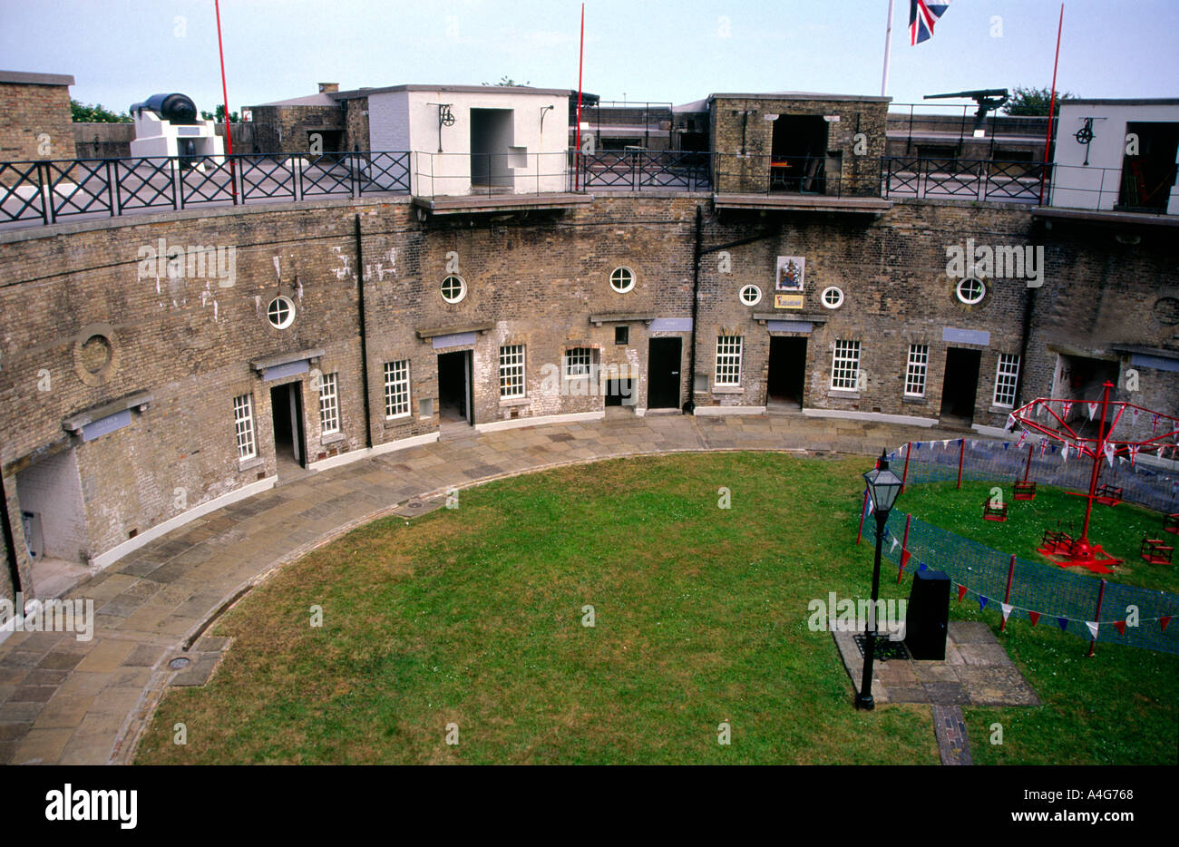 Interior of the Redoubt fort fortress, Harwich, Essex, England Stock ...