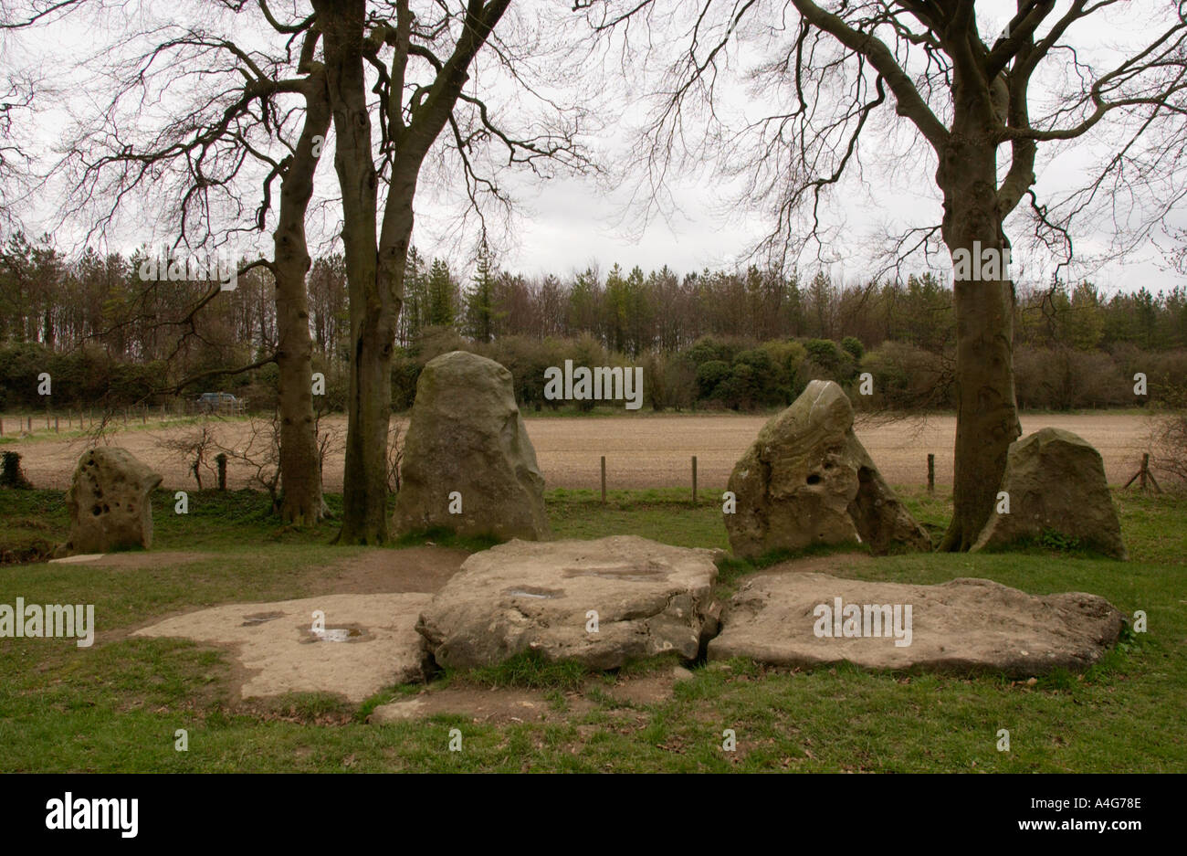 Waylands Smithy a Neolithic burial chamber dating from 3500BC situated ...