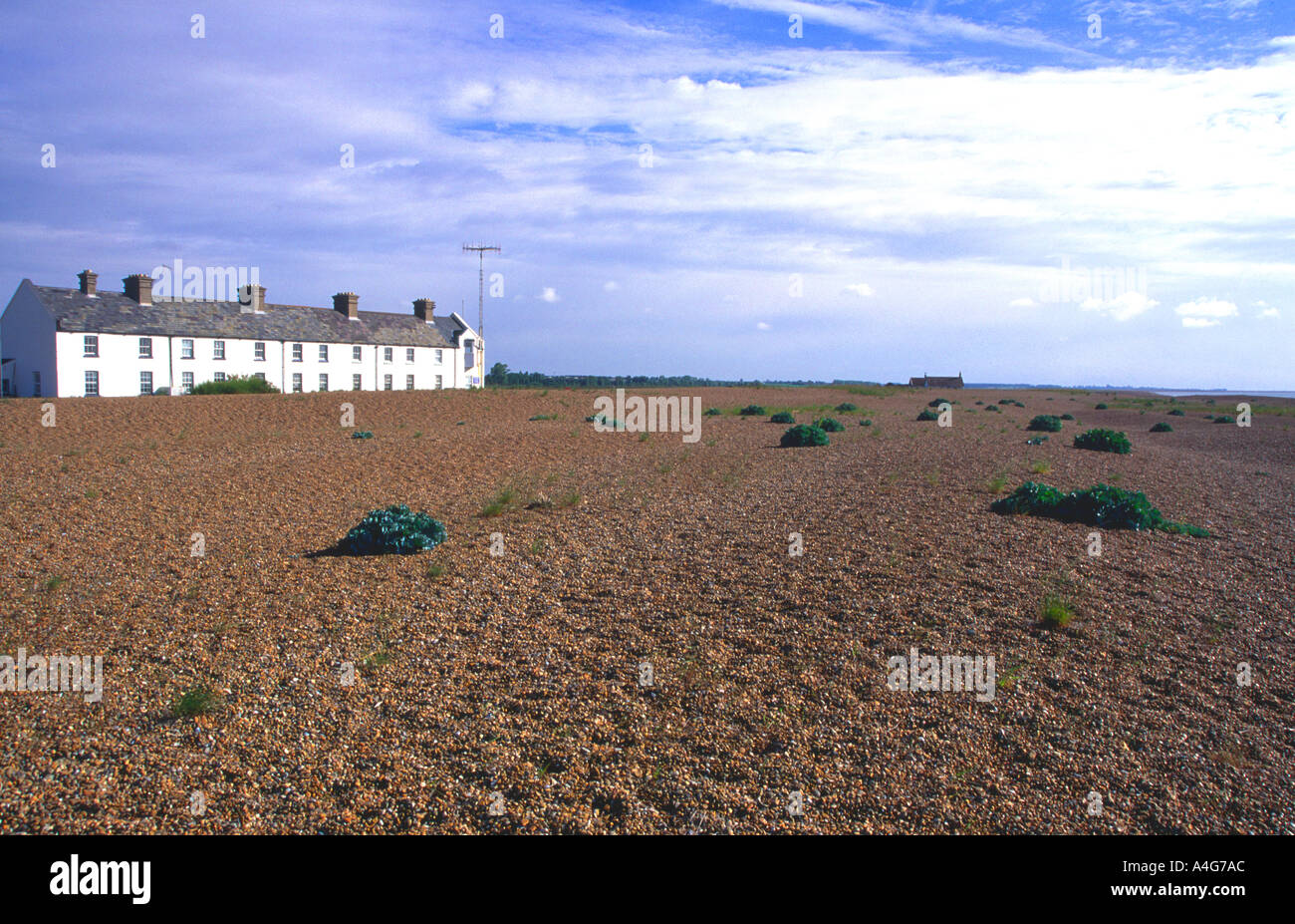 Coastguard cottages Shingle street Suffolk England Stock Photo - Alamy