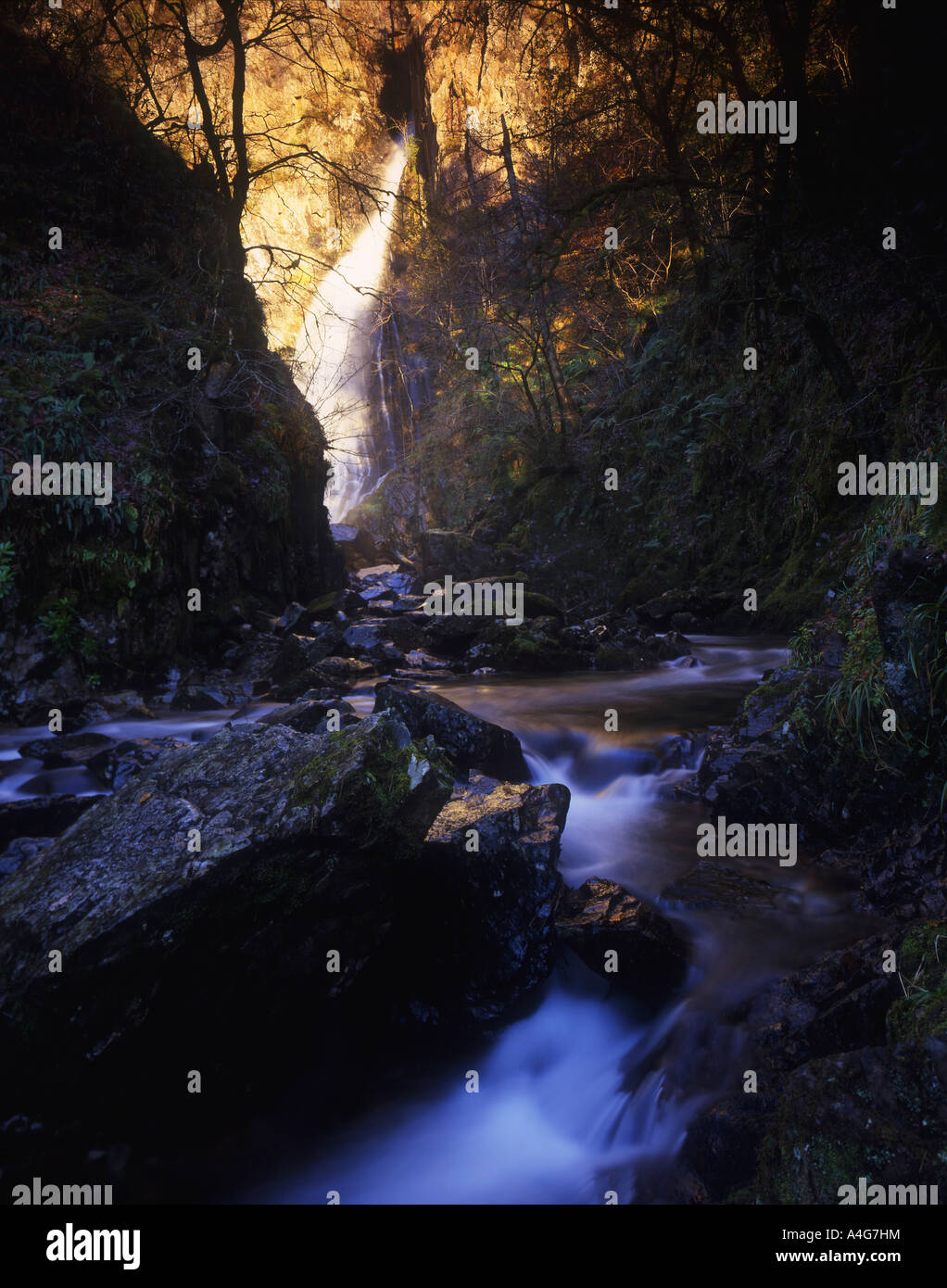 Grey Mares Tail waterfall, Kinlochleven Stock Photo - Alamy
