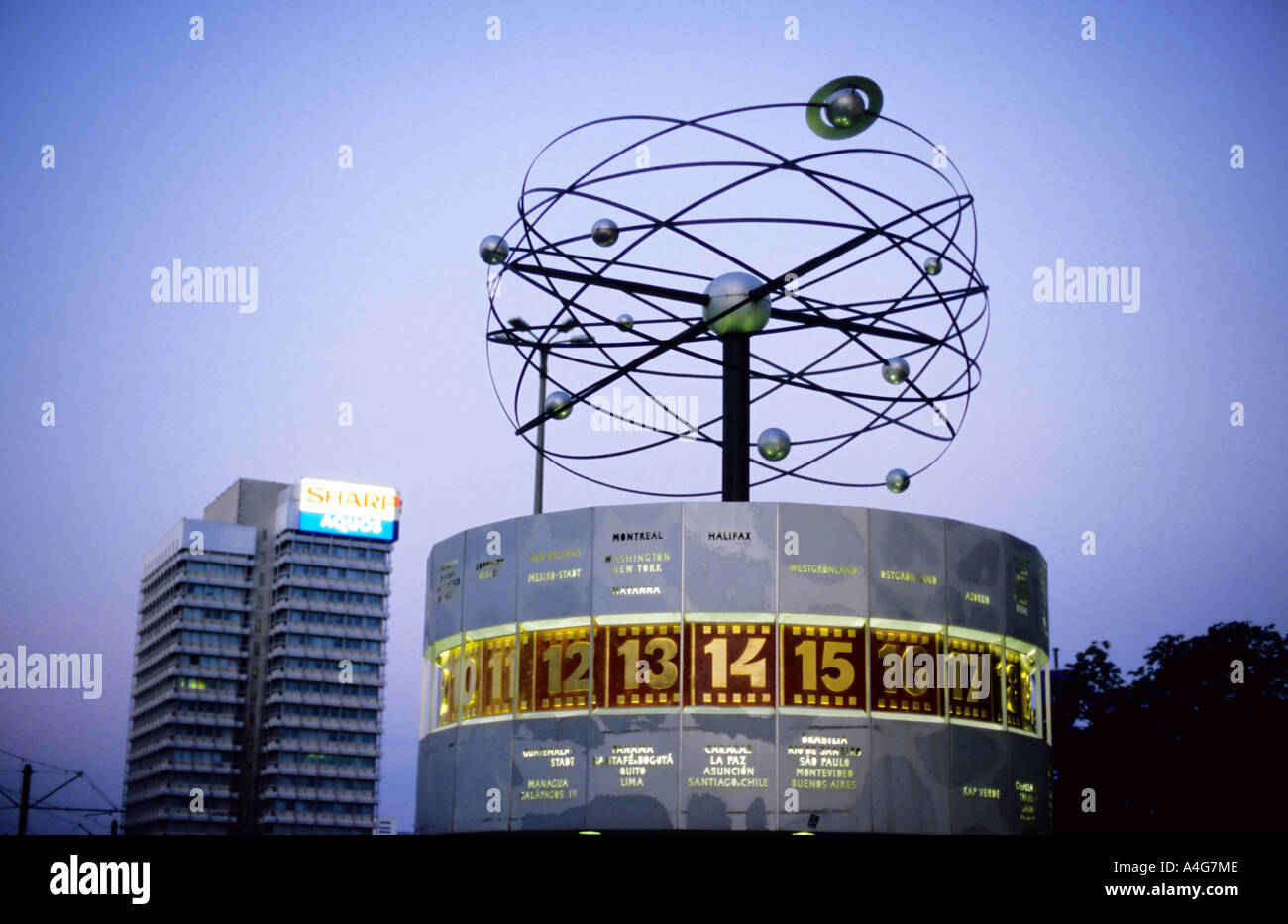 Weltzeituhr at Alexanderplatz in Berlin, Germany Stock Photo - Alamy