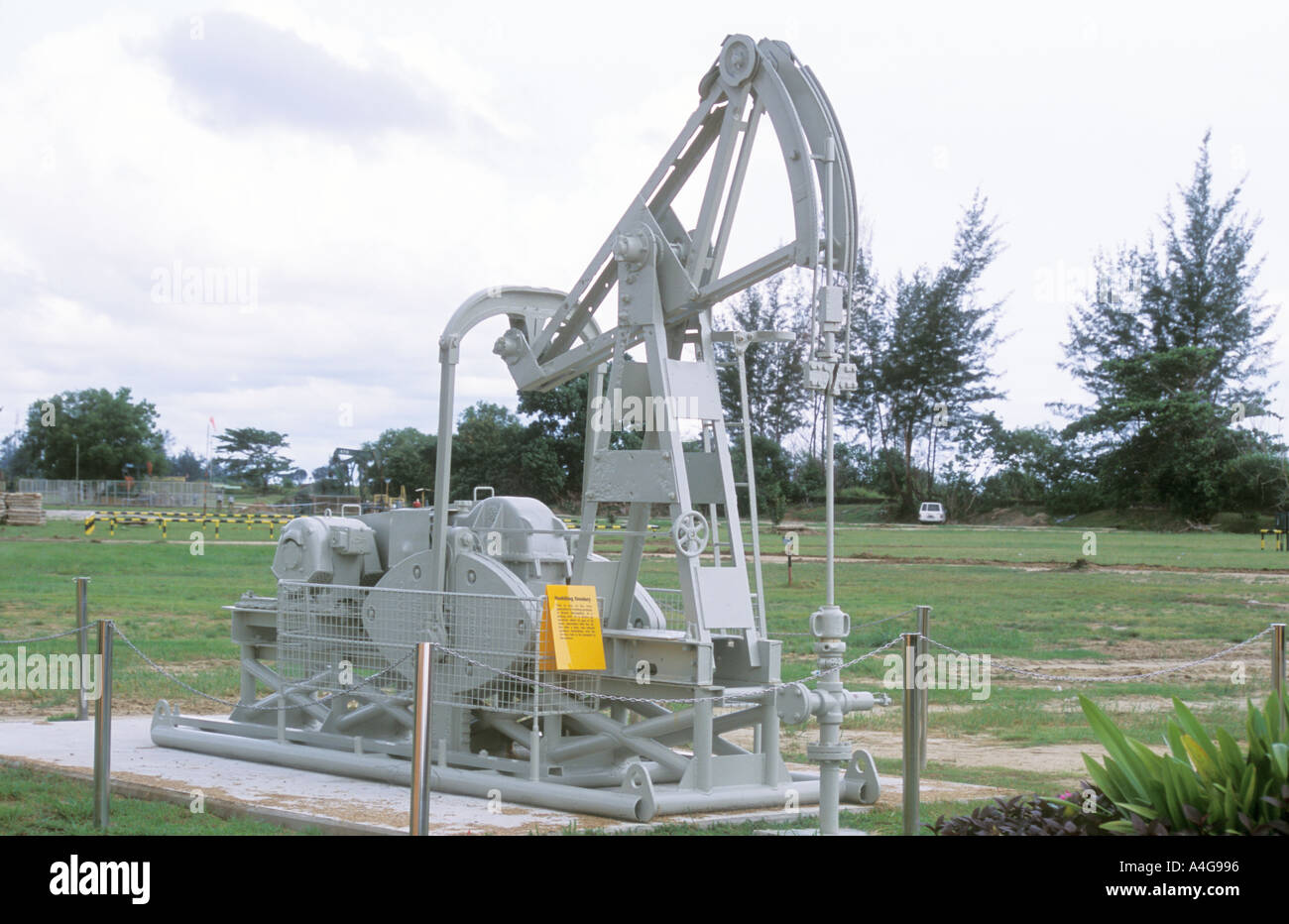 Brunei Nodding Donkey Seria Oil Field Stock Photo - Alamy