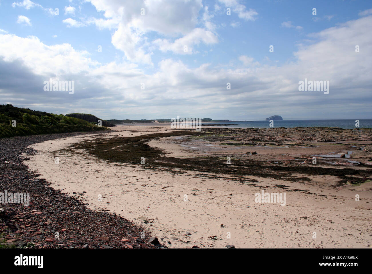 Beach seashore with colourful pebbles in northern Scotland Stock Photo ...