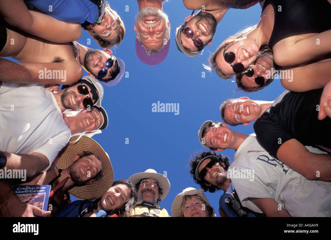 Circle of Faces Stock Photo - Alamy