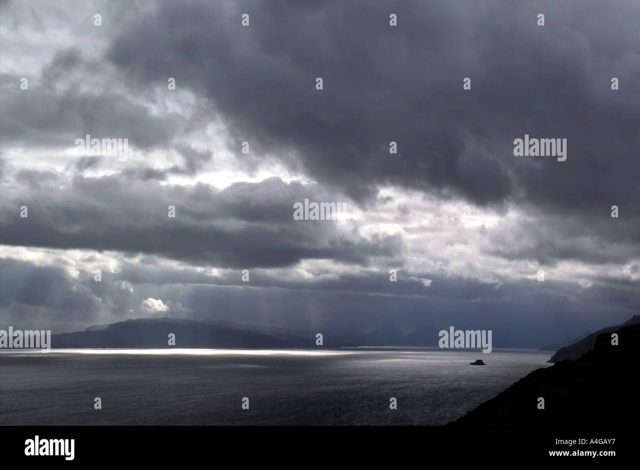 View over Loch Fada, Isle of Skye, Western Highlands, Scotland Stock ...