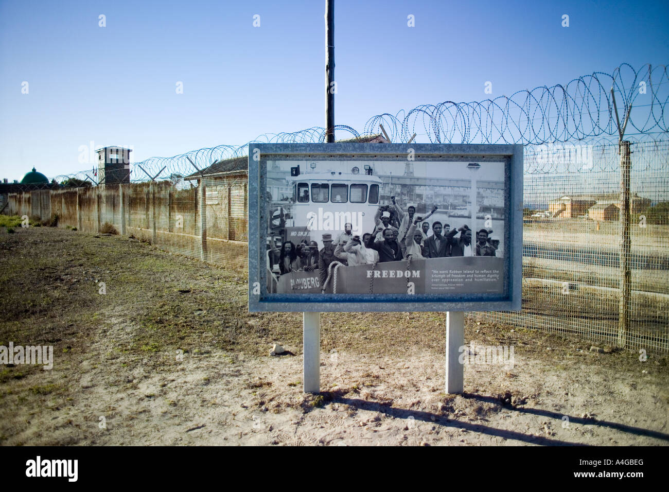 Robben island south africa prison sign hi-res stock photography and ...