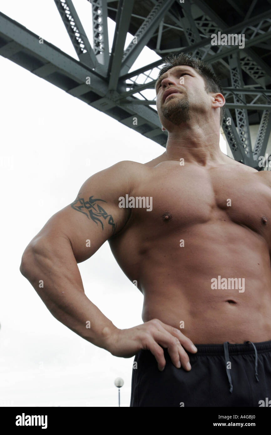 bodybuilder male in awesome shape Stock Photo - Alamy