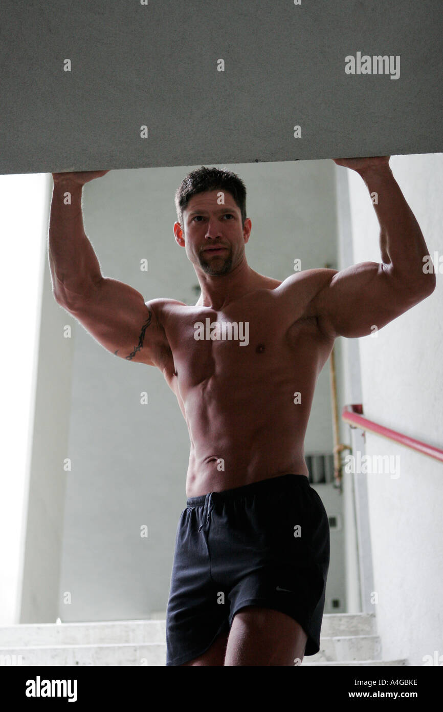 Bodybuilder male in awesome shape hi-res stock photography and images ...