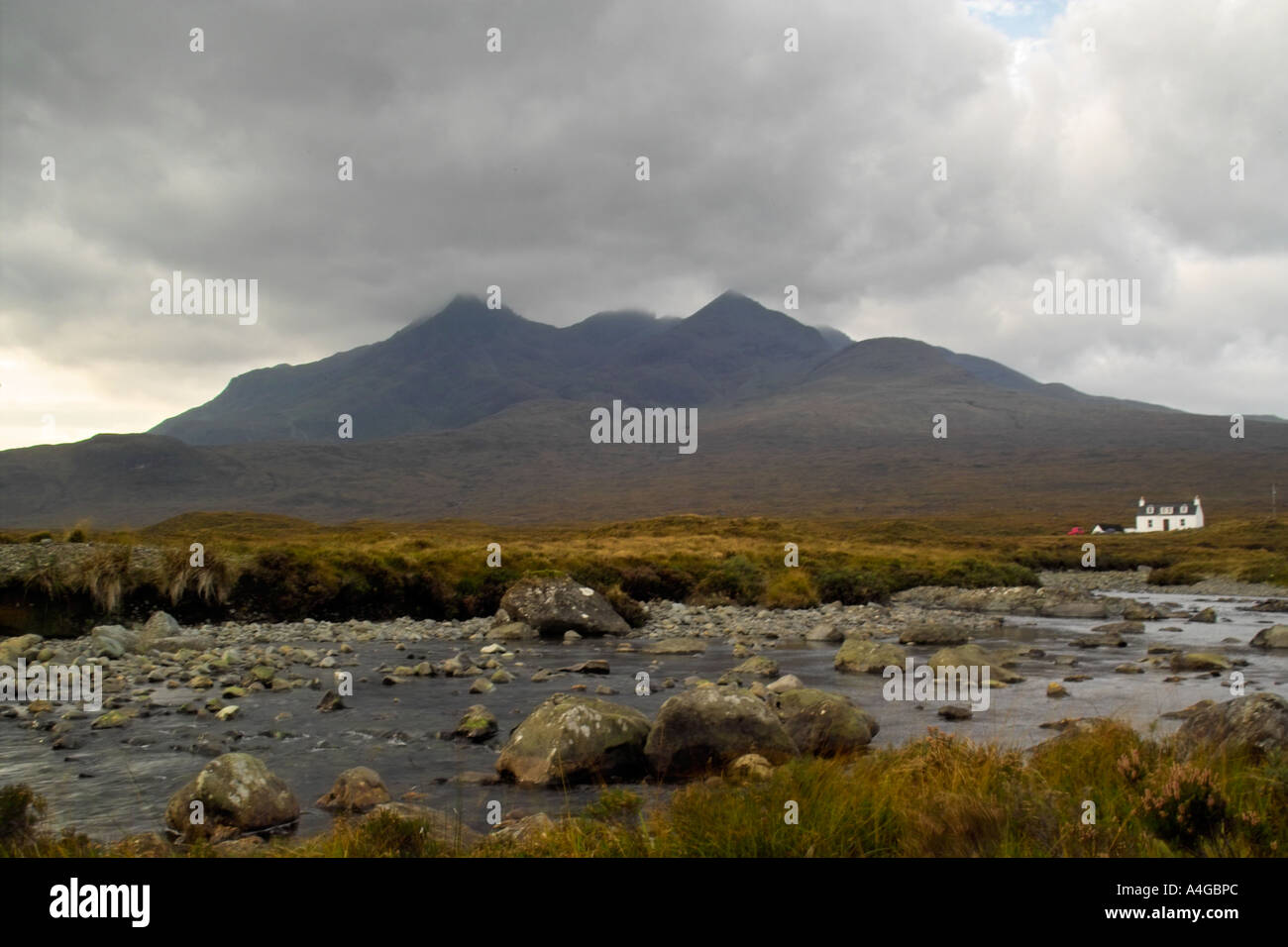 View of the Cuillin Hills, Isle of Skye, Western Highlands, Scotland ...