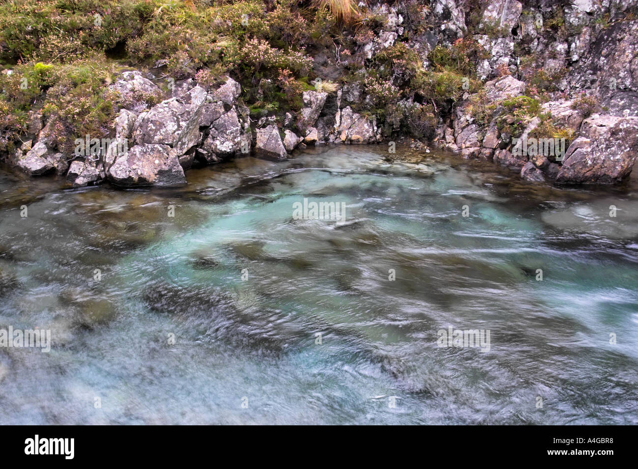 Pool among rocks on the Isle of Skye, West Highlands, Scotland Stock ...