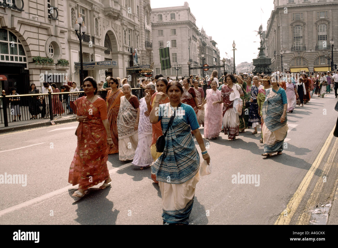 Hindu celebration held in West End of London for Swami Narayana Stock ...