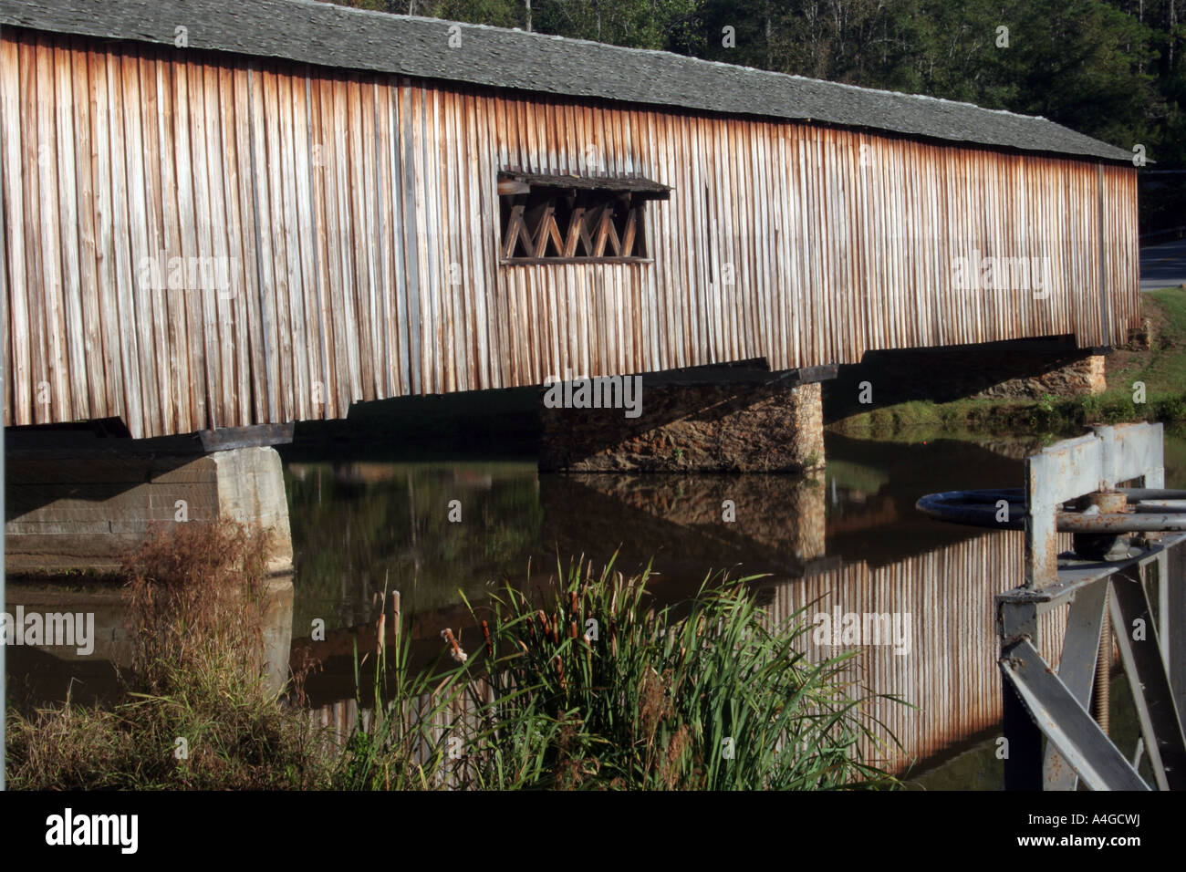 Evans Mill covered bridge Stock Photo - Alamy