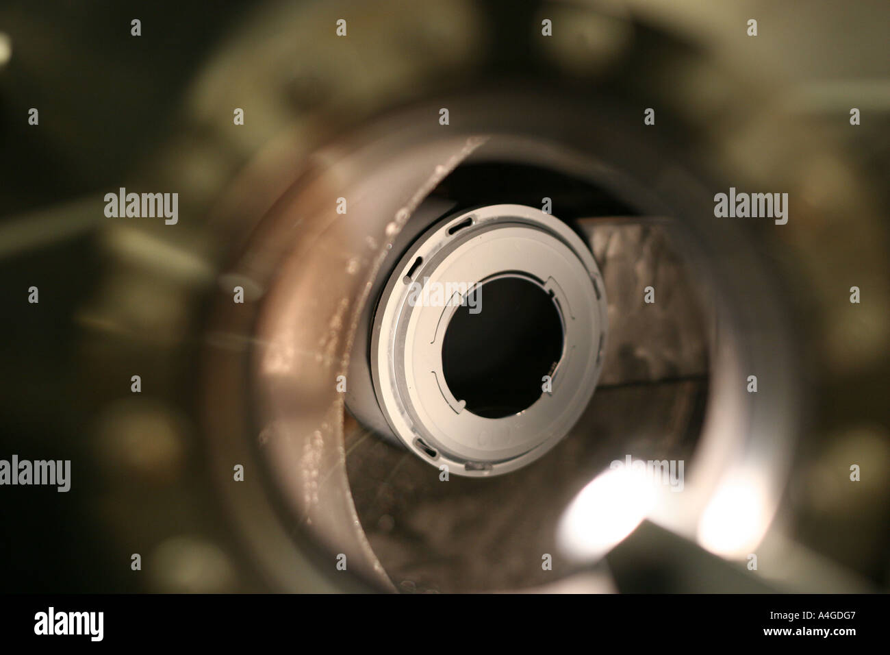 Semiconductor in molecular beam epitaxy system being prepared for thin ...