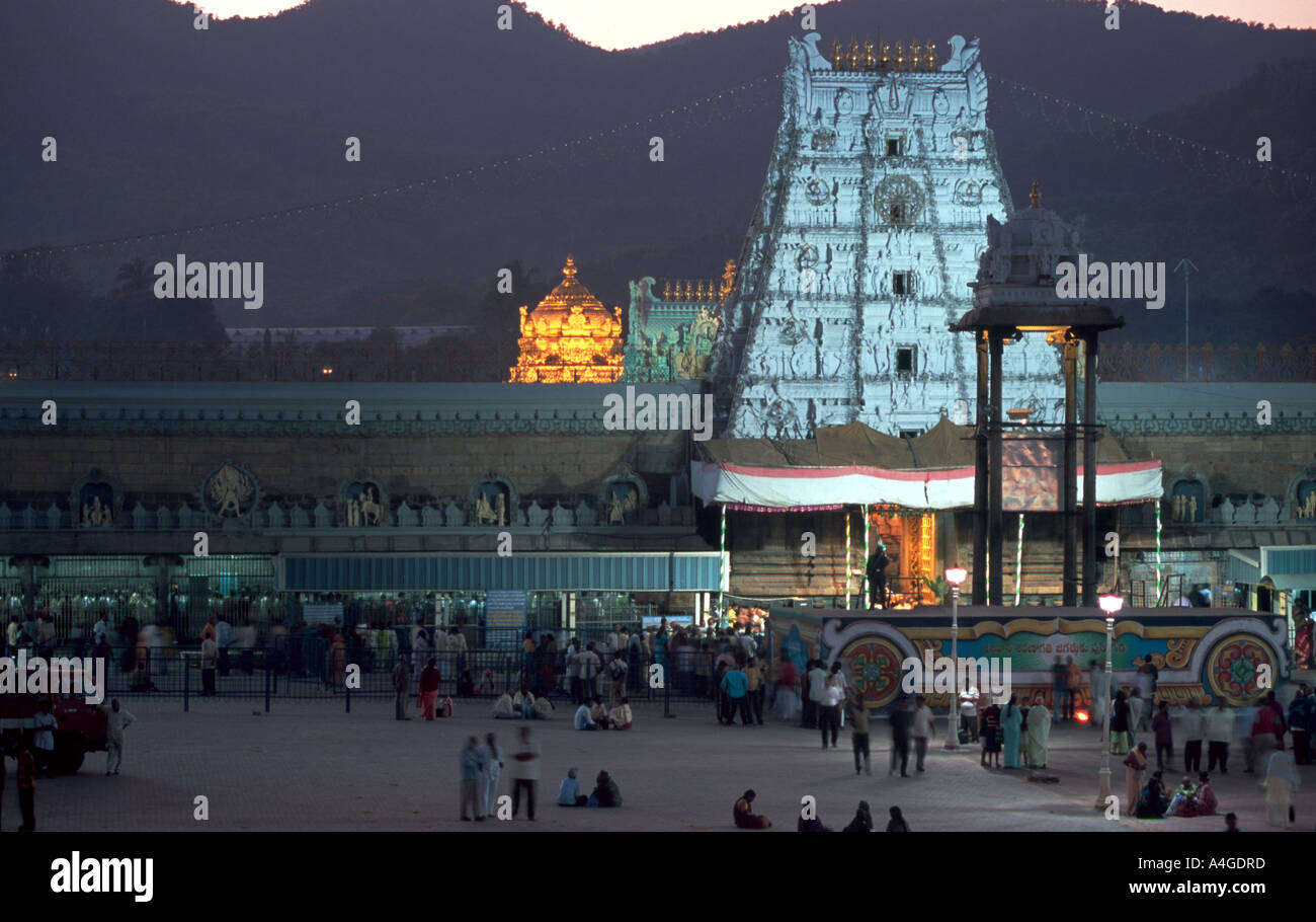 Shri Venkateshvara Temple, on Tirumala hill, near Tirupati, Andhra ...