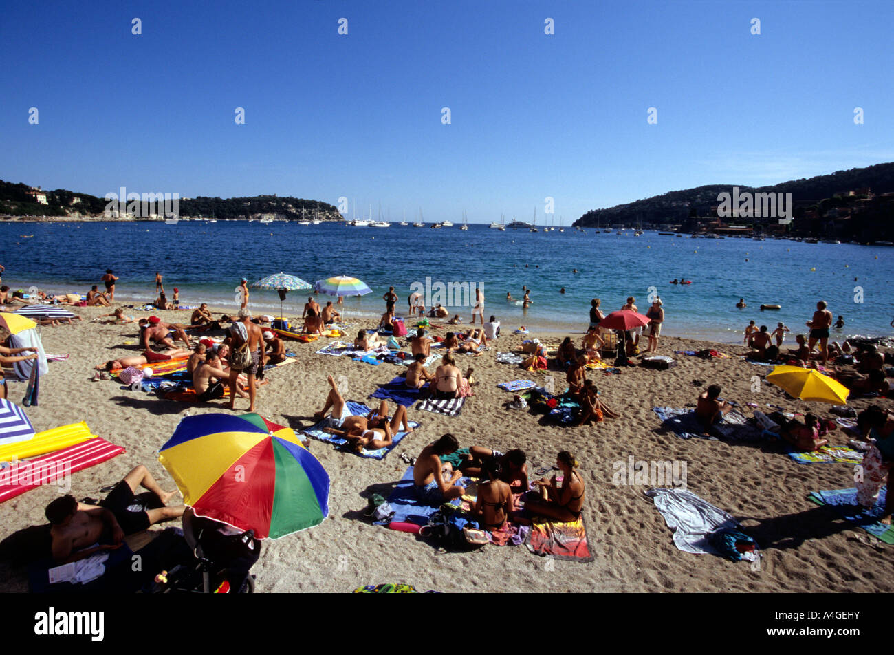 Villefranche sur mer, plage des Marinnieres, Alpes-Maritimes, 06 ...
