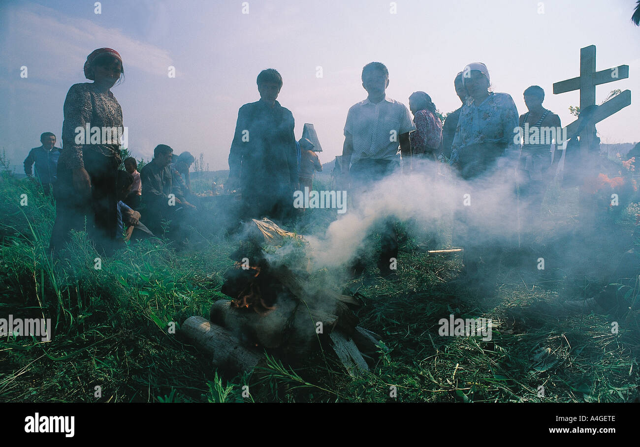 Assimilated Hakas people by former Soviet regimes perform shamanic ...