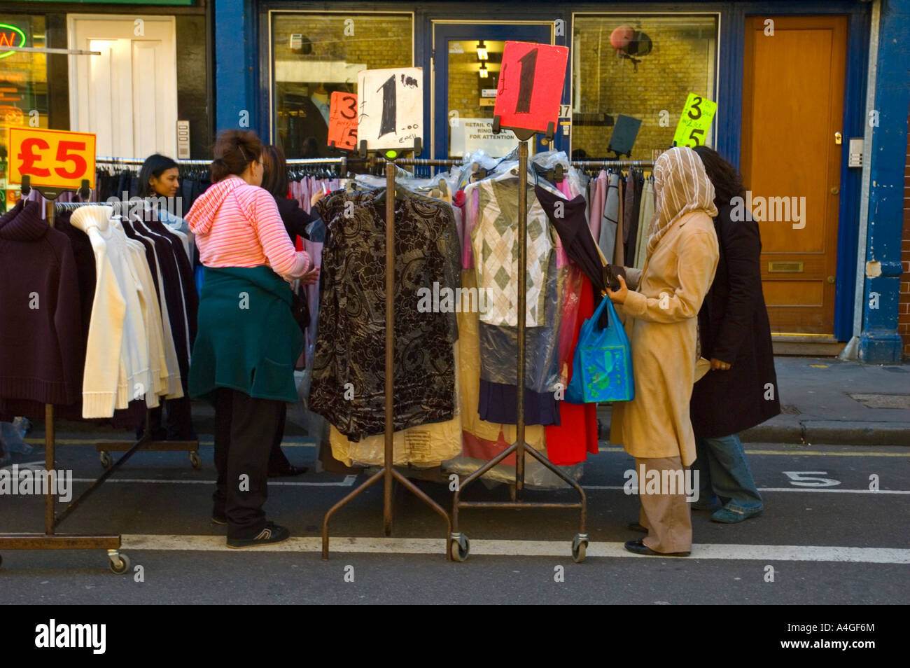 Leather Lane market in central London England UK Stock Photo - Alamy