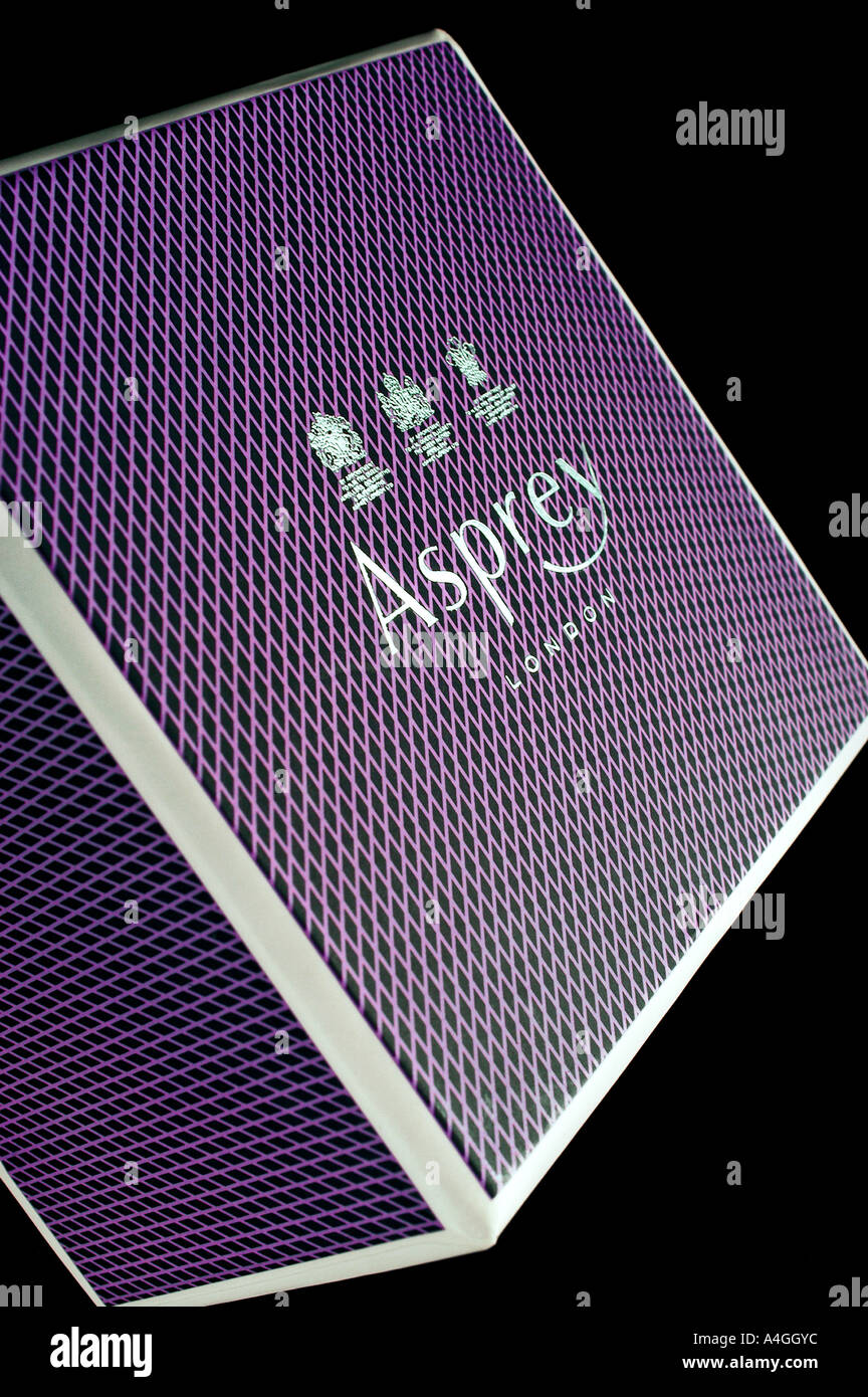 An Asprey gift box. Picture by Patrick Steel patricksteel Stock Photo ...