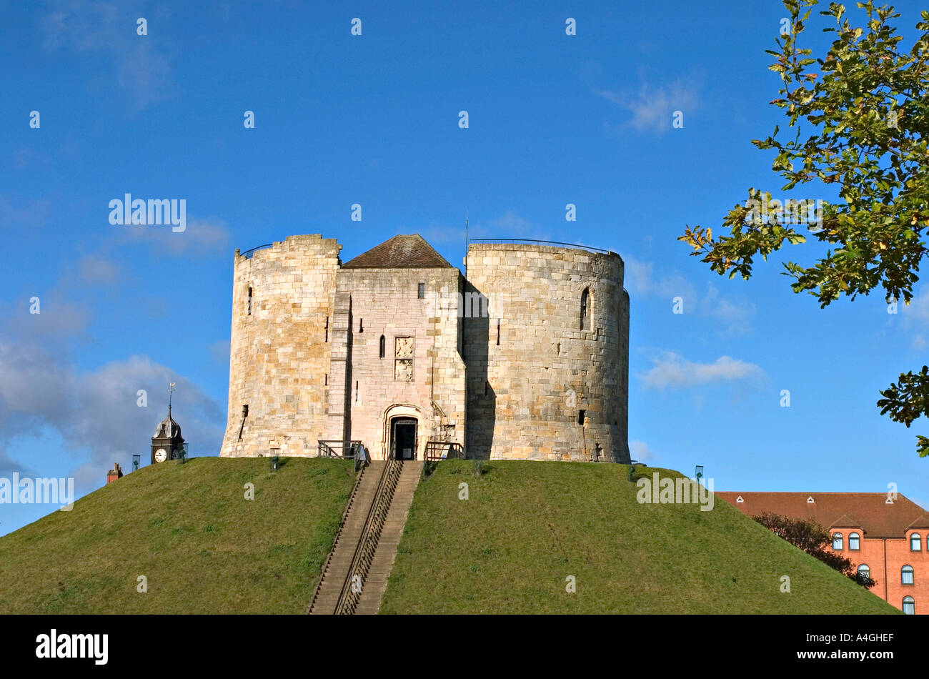 Cliffords Tower York England UK Stock Photo - Alamy