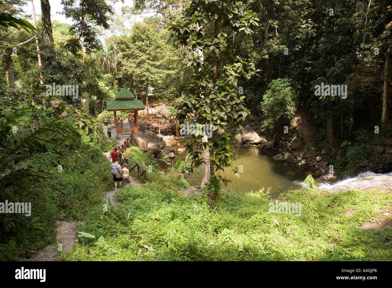 Malaysia Kedah Langkawi Durian Perangin waterfall Stock Photo - Alamy