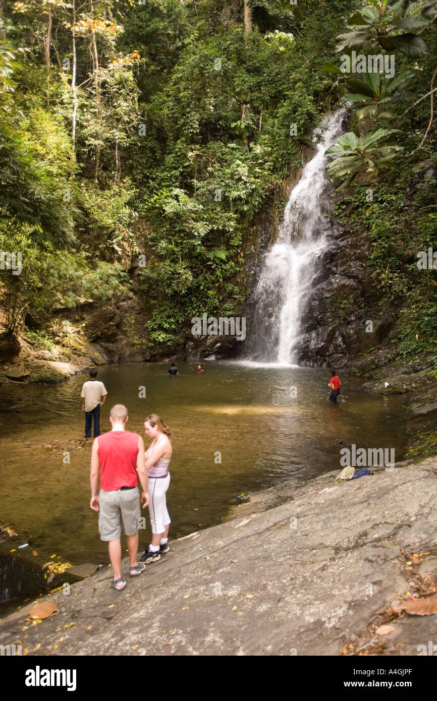 Malaysia Kedah Langkawi Durian Perangin waterfall Stock Photo - Alamy