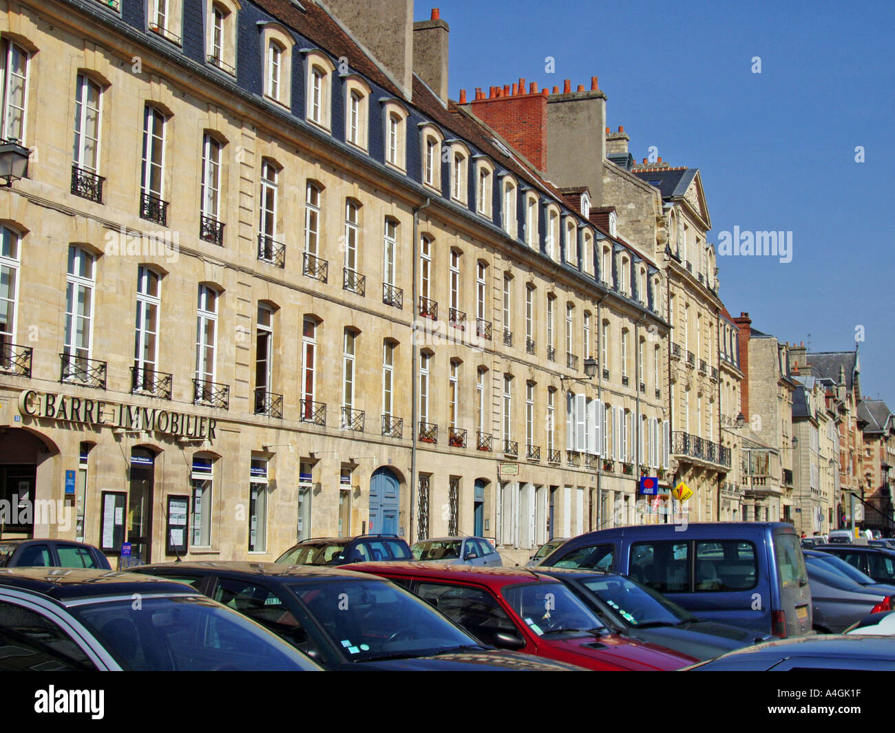 The medieval streets of Caen Calvados Normandy France Europe Stock ...