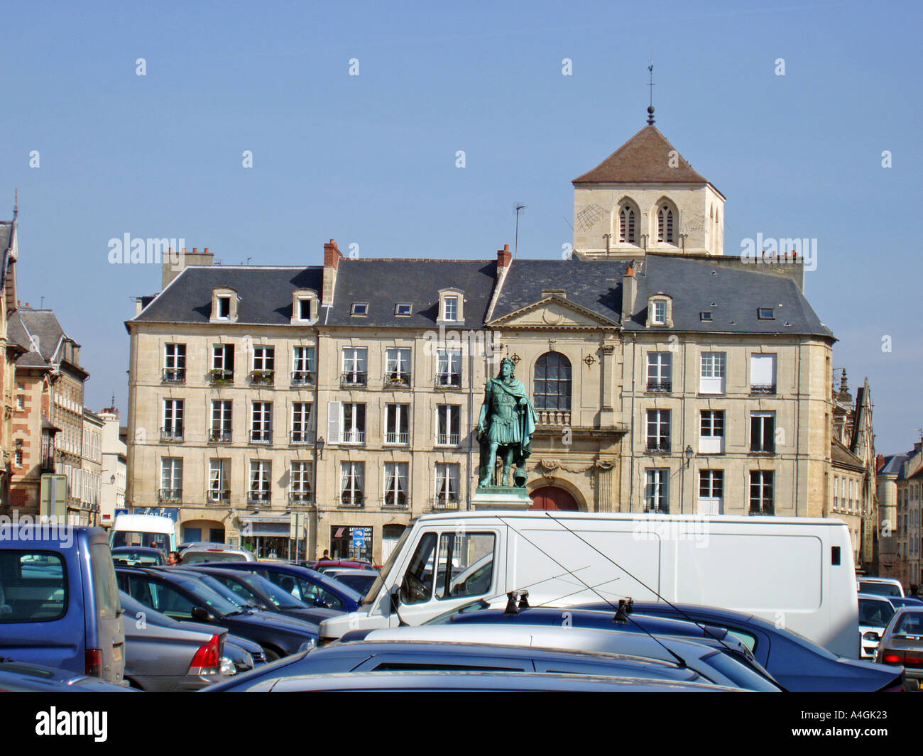 The medieval streets of Caen Calvados Normandy France Europe Stock ...