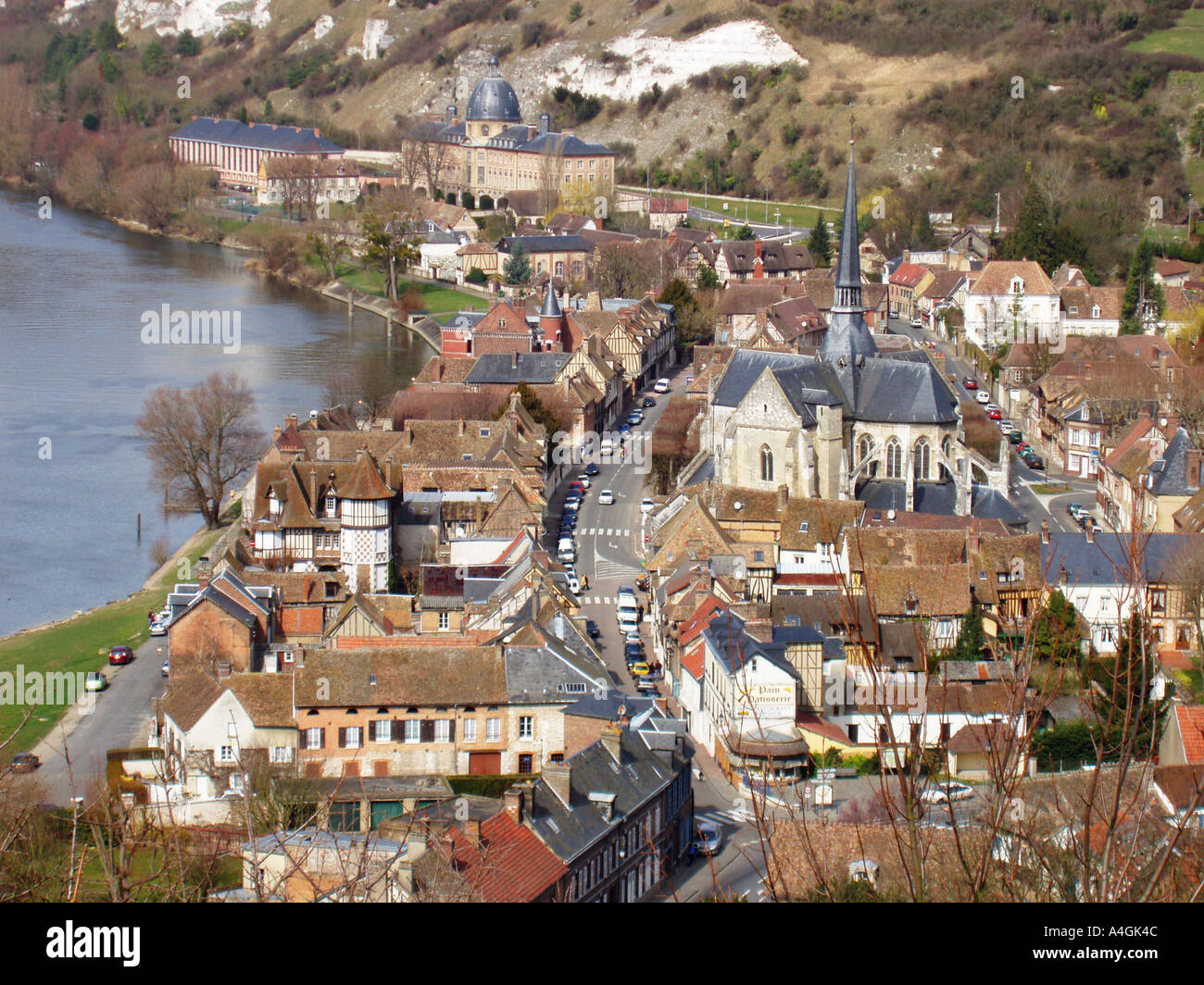 Les Andelys and Chateau Gaillard in the Seine valley Normandy Calvados ...