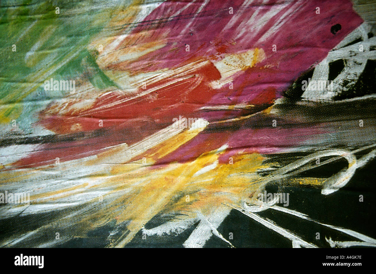 France Paris detail of poster abstract Stock Photo - Alamy