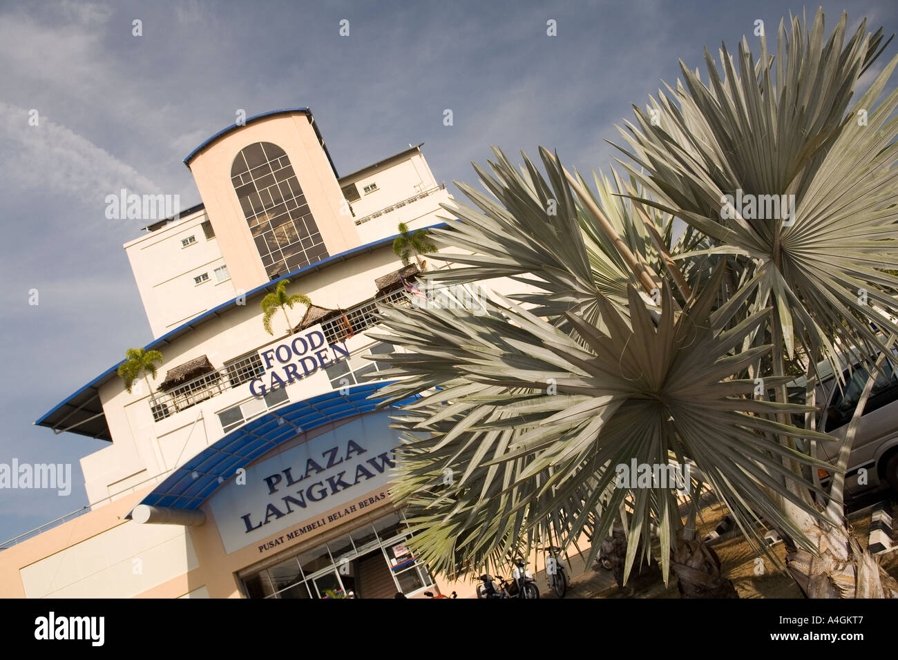 Malaysia Kedah Langkawi Kuah palm outside Plaza Langkawi mall Stock ...