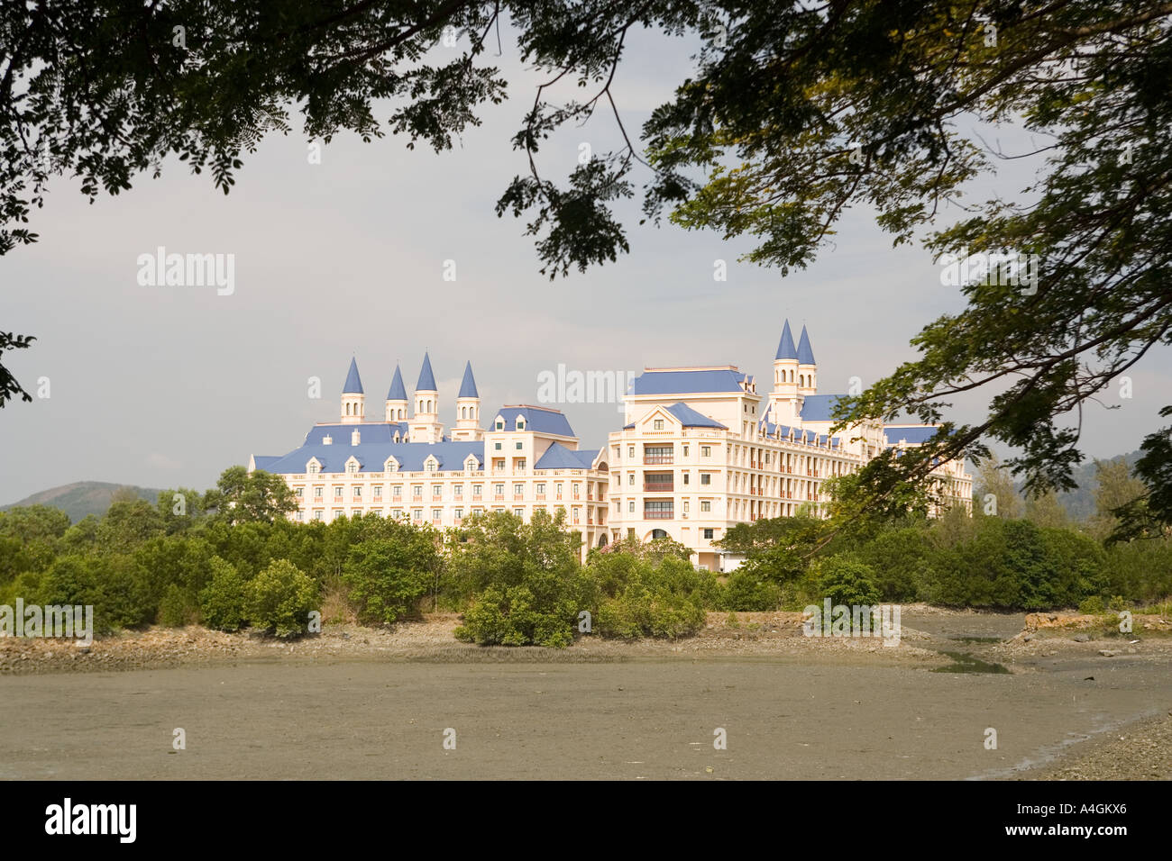 Malaysia Kedah Langkawi Kuah seafront Bella Vista apartment block Stock ...