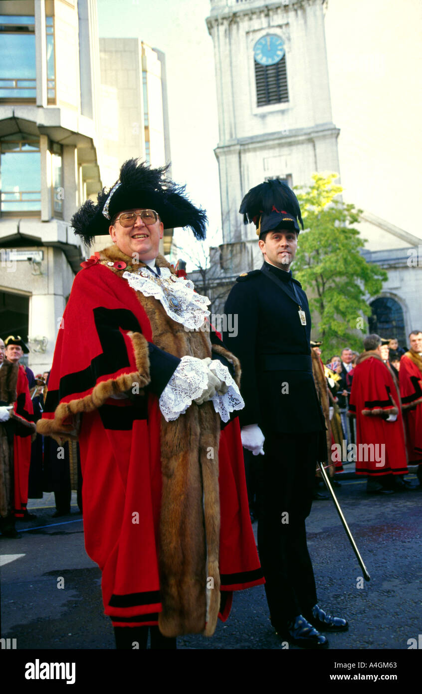 London Lord Mayors Show Lord Mayor and Pageantmaster Dominic Reid Stock ...