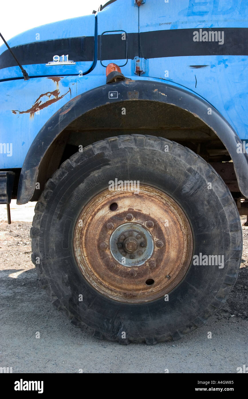 Big wheel of truck Stock Photo - Alamy