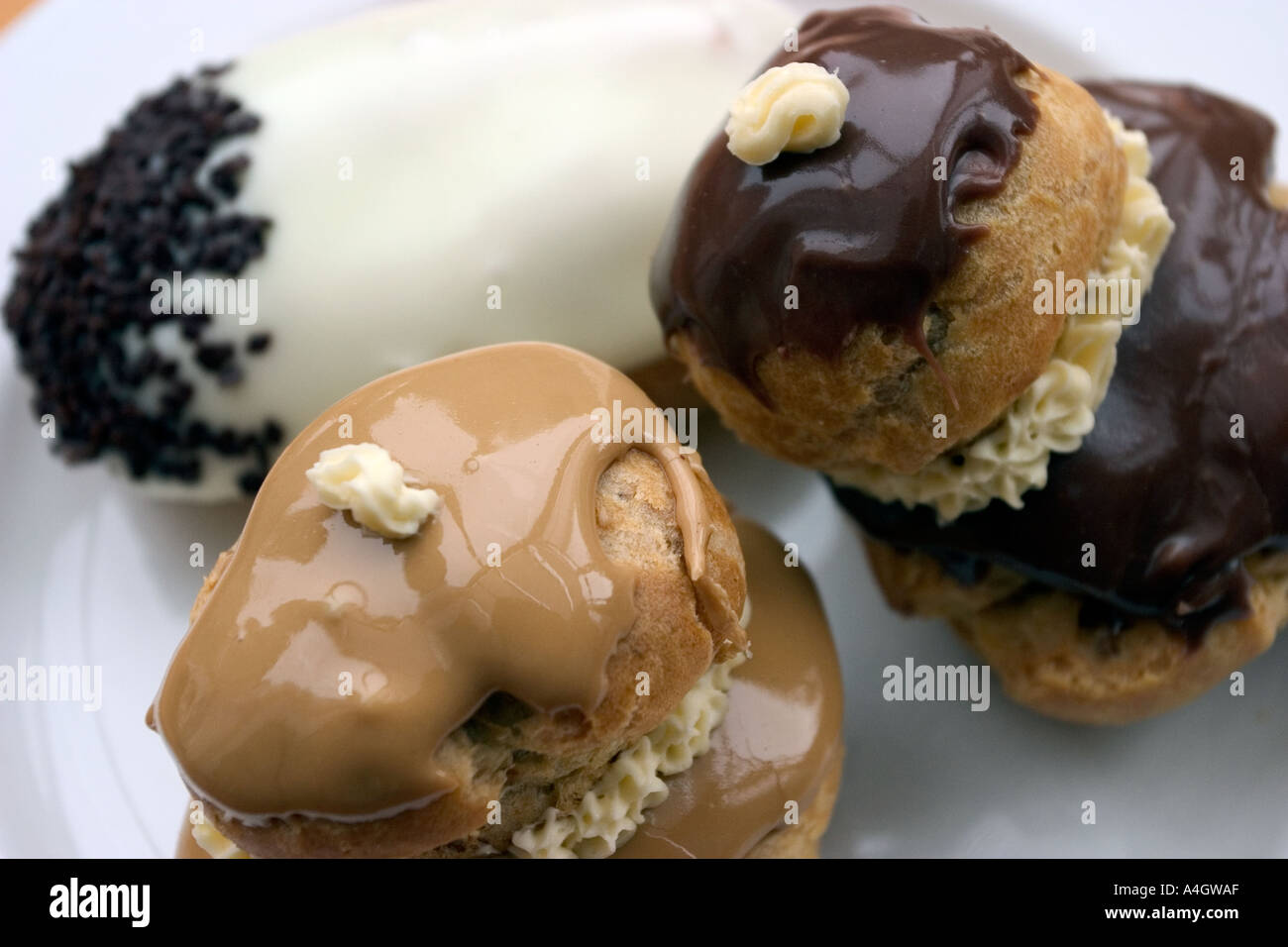 Assortment french delicious patisserie Stock Photo - Alamy