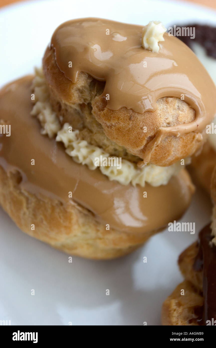 french delicious religieuse patisserie Stock Photo - Alamy