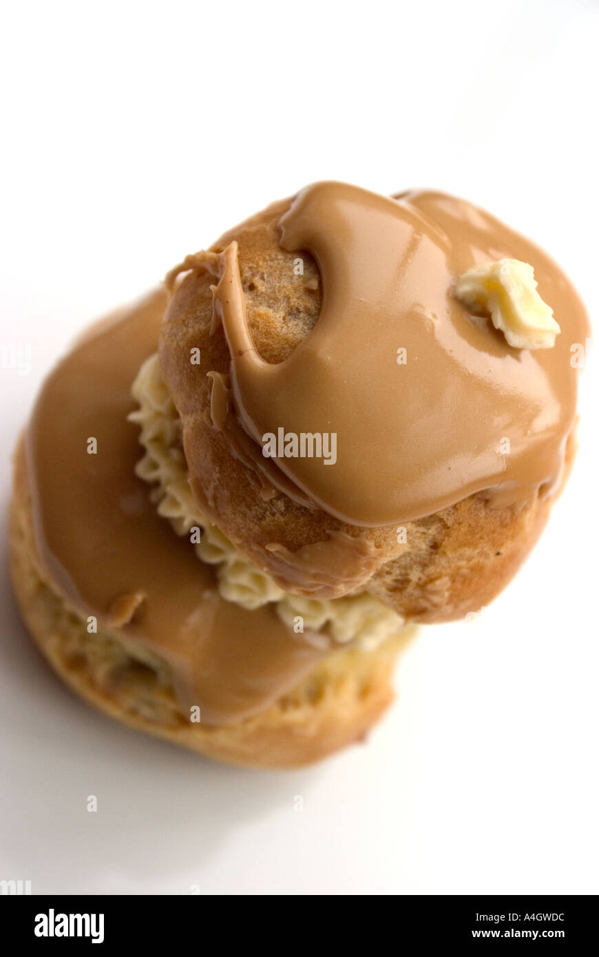 french delicious religieuse patisserie Stock Photo - Alamy