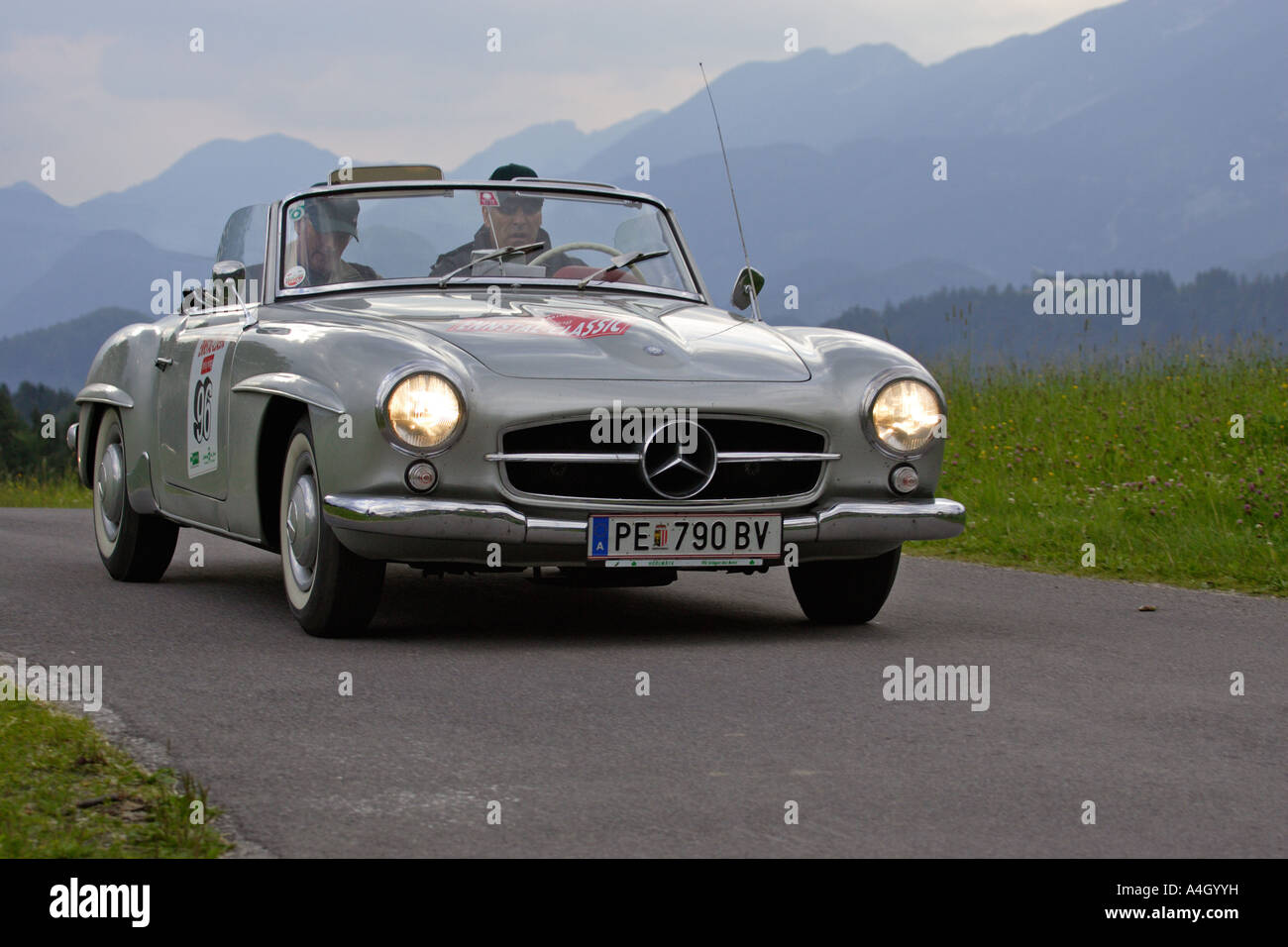 Mercedes-Benz 190 SL built 1957, oldtimer race Ennstal classic 2005 ...