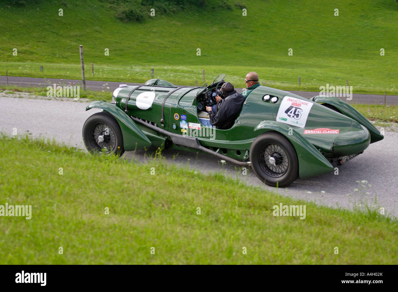 Lagonda V12 Le Mans built 1938, oldtimer race Ennstal classic 2005 ...